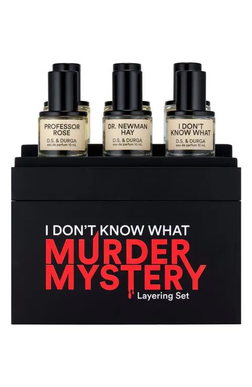 DS & DURGA I Don't Know What Murder Mystery Fragrance Layering Set - No Color