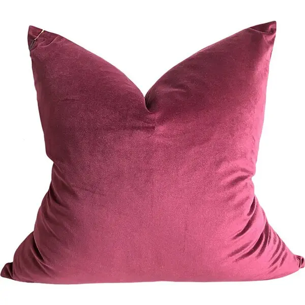 MODISH DECOR PILLOWS Velvet Accent Pillow Cover - Plum Rose
