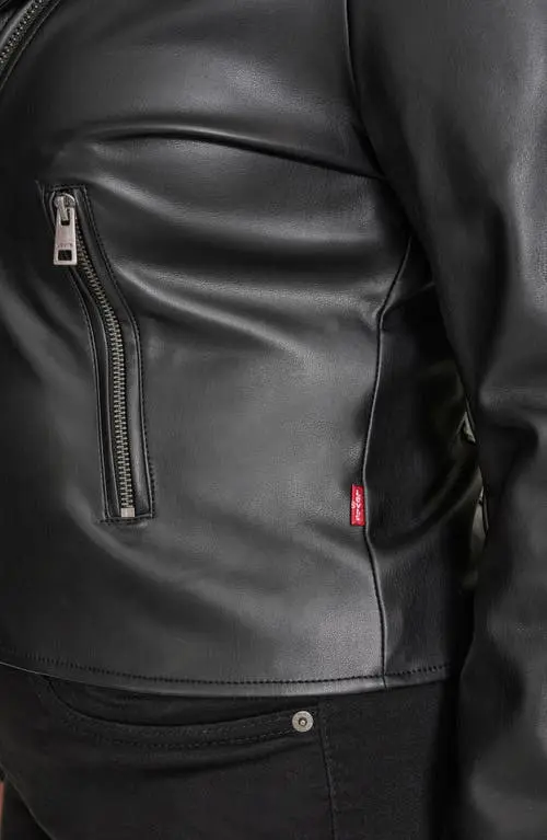 LEVI'S Water Resistant Faux Leather Moto Jacket
