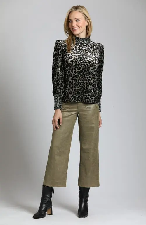 APNY High-waisted Faux Leather Wide Leg Pants