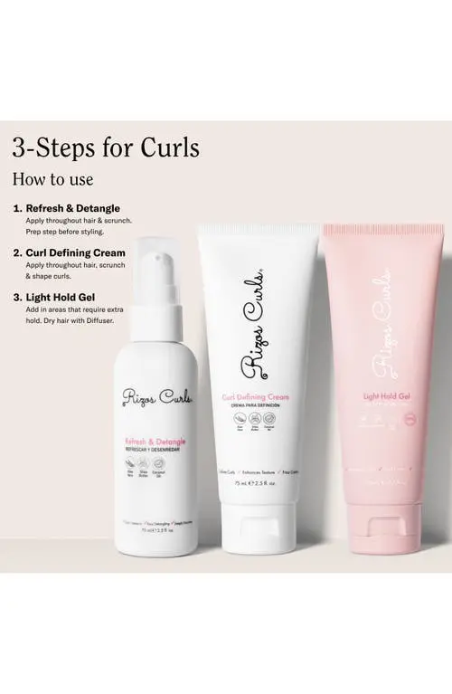 RIZOS CURLS 3-step Styling Kit For Curls $30 Value