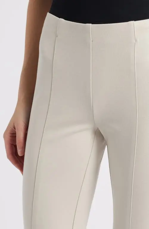 APNY Split Hem Pull-on Crop Slim Pants - Champagne