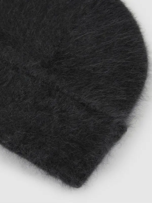 REISS Alba Cashmere Beanie - Charcoal