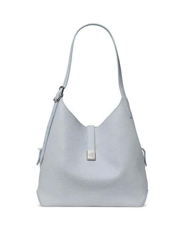 Kate Spade New York Deco Pebbled Leather Medium Shoulder Bag - Pale Sapphire