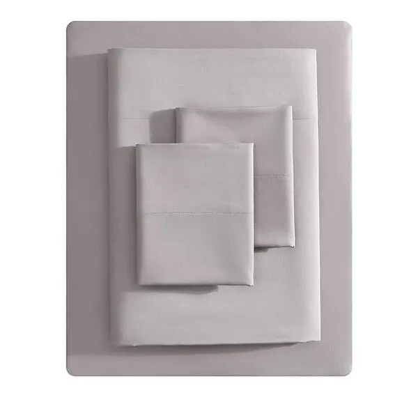 Vera Wang Solid T800 Sateen Cvc Sheet Set - Plum