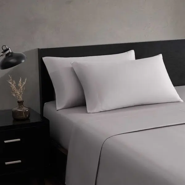 Vera Wang Solid T800 Sateen Cvc Sheet Set - Plum