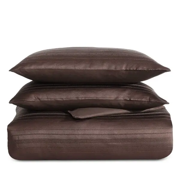 Vera Wang Illusion Lines 3 Piece Duvet Cover Set, King