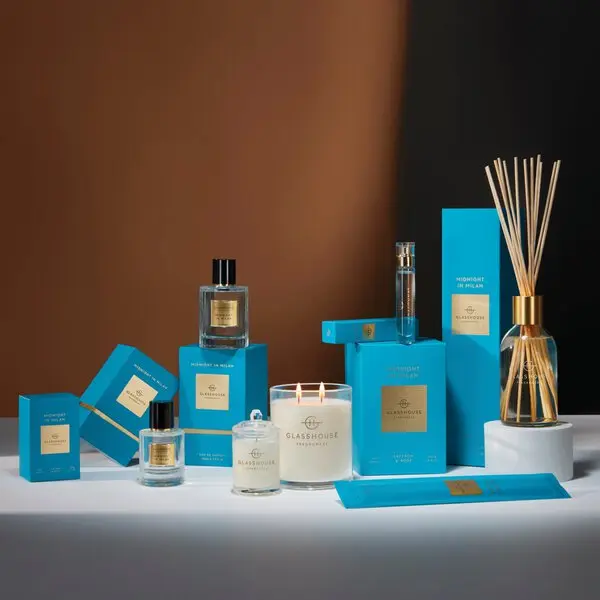 GLASSHOUSE FRAGRANCES Midnight In Milan Reed Diffuser, 8.4 Oz