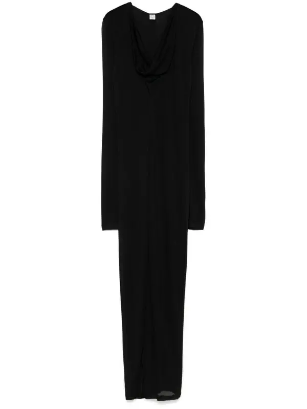 TOTEME Draped V-neck Dress