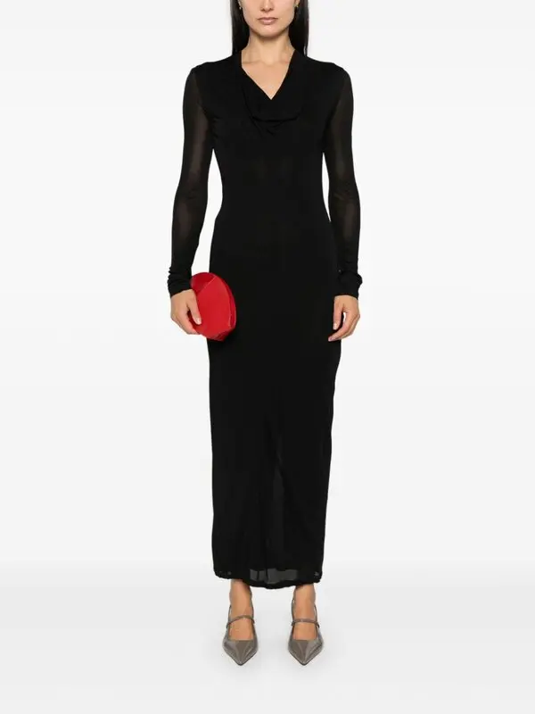 TOTEME Draped V-neck Dress