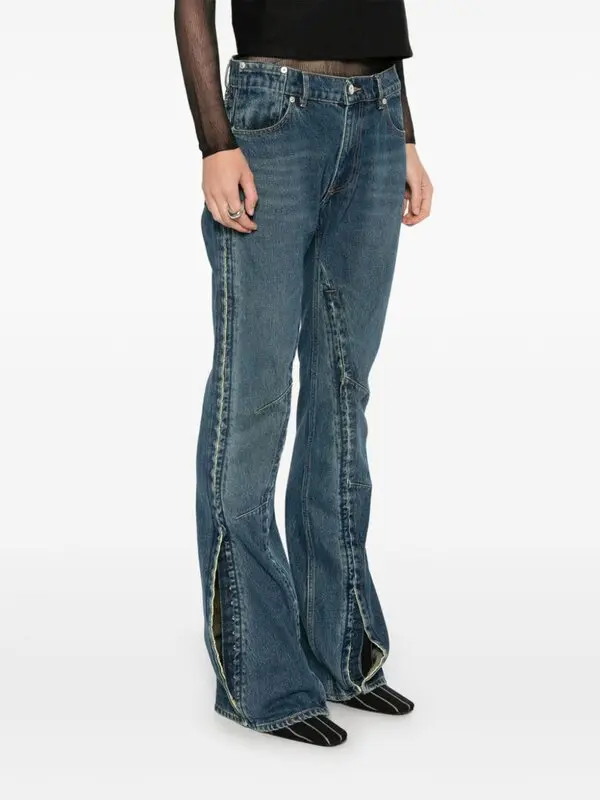 Y/project Hook And Eye Flared Jeans