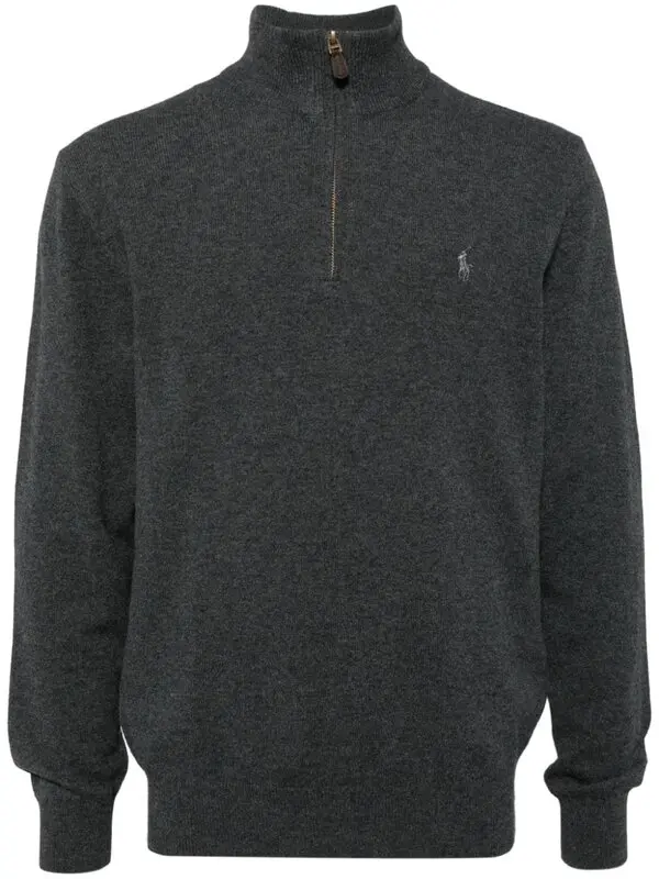 Polo Ralph Lauren Polo Pony Half-zip Jumper - Grey