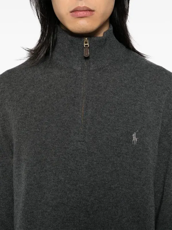 Polo Ralph Lauren Polo Pony Half-zip Jumper - Grey