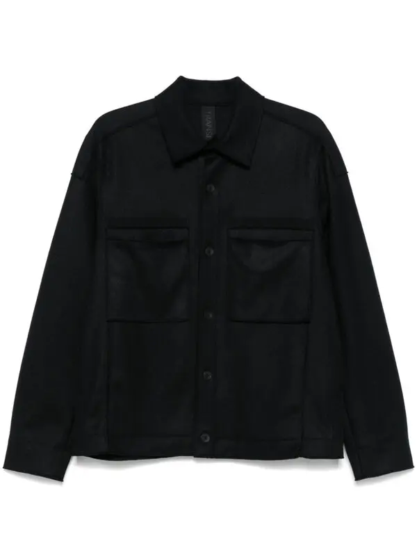 Transit Wool Raw-cut Overshirt