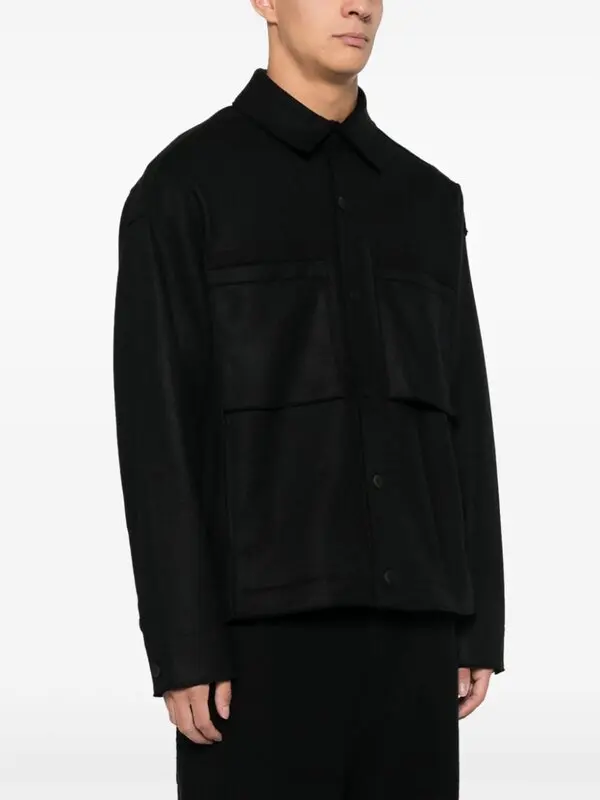 Transit Wool Raw-cut Overshirt