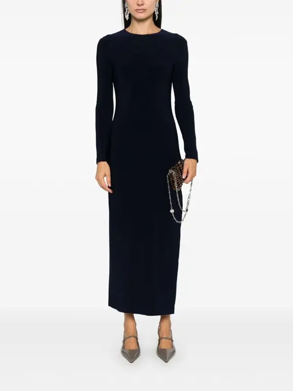 Norma Kamali Side-slit Gown