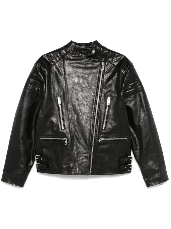 TWINSET Leather Biker Jacket