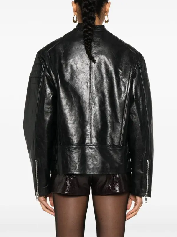 TWINSET Leather Biker Jacket