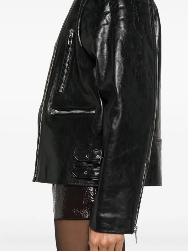 TWINSET Leather Biker Jacket