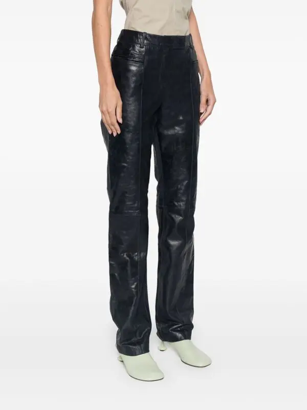 Remain Birger Christensen Slim-fit Leather Trousers