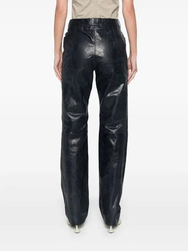 Remain Birger Christensen Slim-fit Leather Trousers