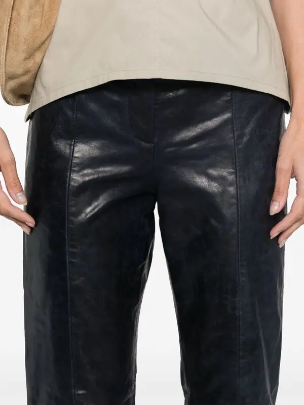 Remain Birger Christensen Slim-fit Leather Trousers