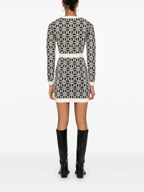 Elisabetta Franchi Logo-jacquard Mini Dress