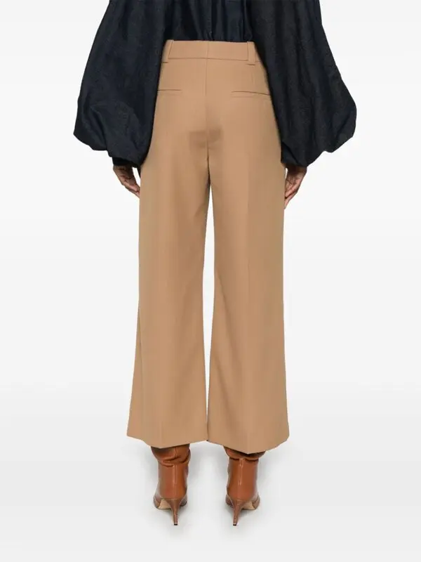 Chloé Cropped Virgin Wool Trousers