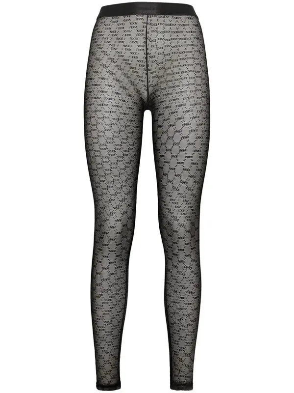 Dsquared2 Monogram High-waisted Tights - Black
