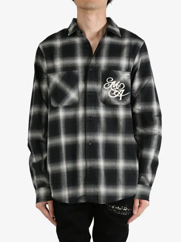 Amiri Logo Flannel Shirt