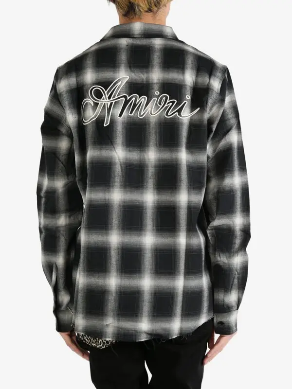 Amiri Logo Flannel Shirt
