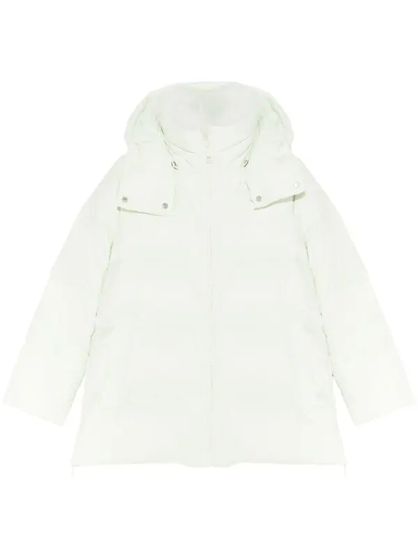YVES SALOMON Shearling-trimmed Down Jacket - Green