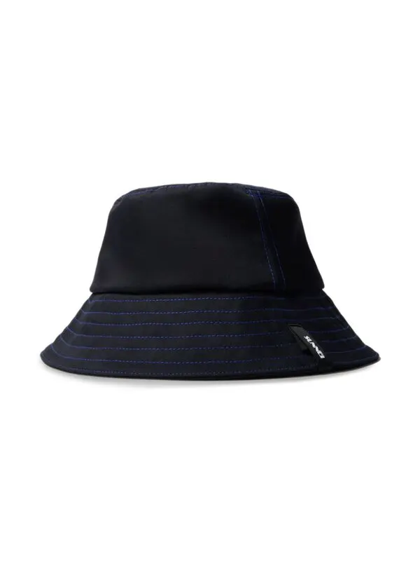 Sunnei Logo-tag Bucket Hat - Blue