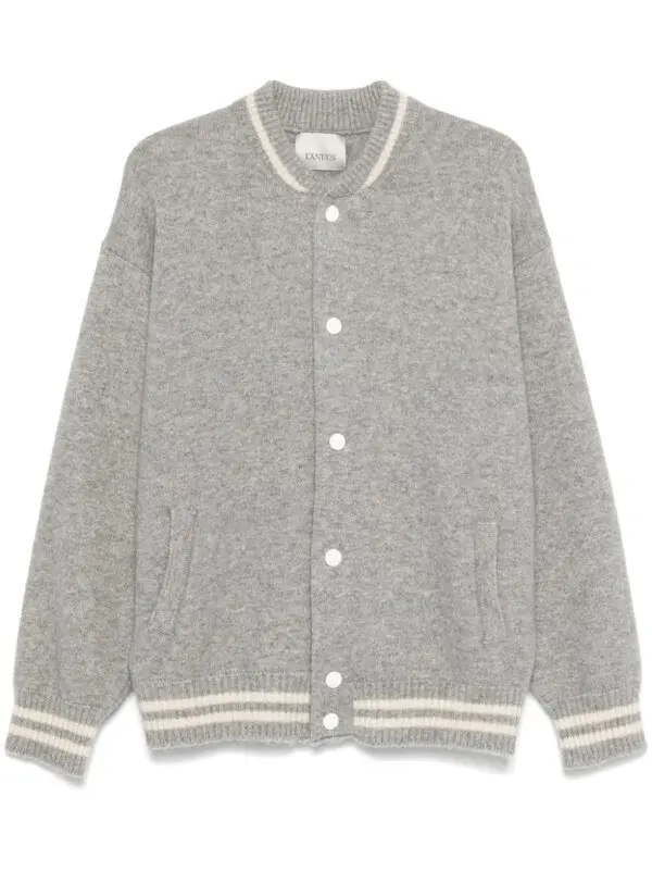 LANEUS Knitted Bomber Jacket