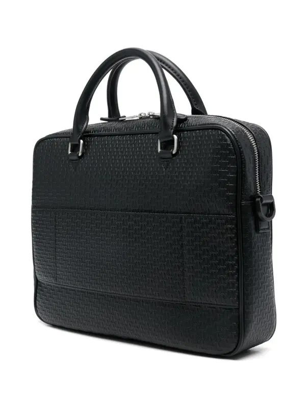 Armani Exchange Monogram-embossed Briefcase