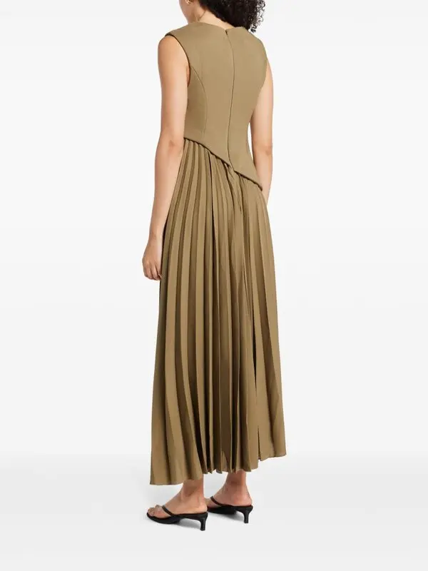 Acler Asymmetric Pleated Dress