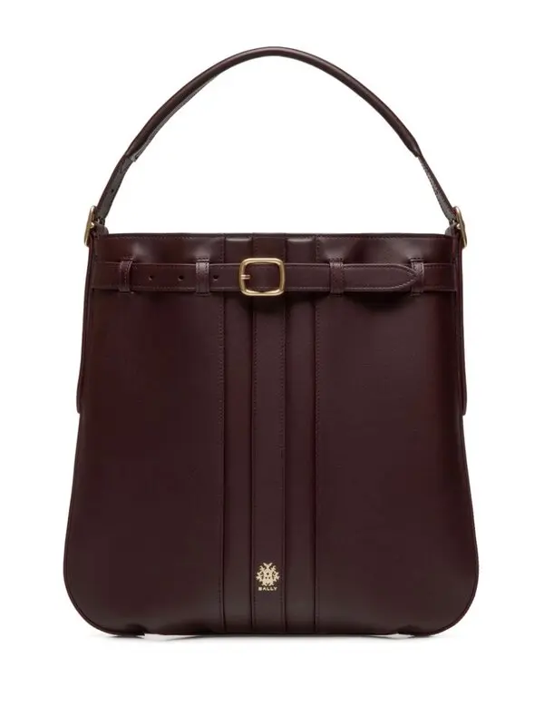 Bally Buckle Detailing Shoulder Bag - Brown