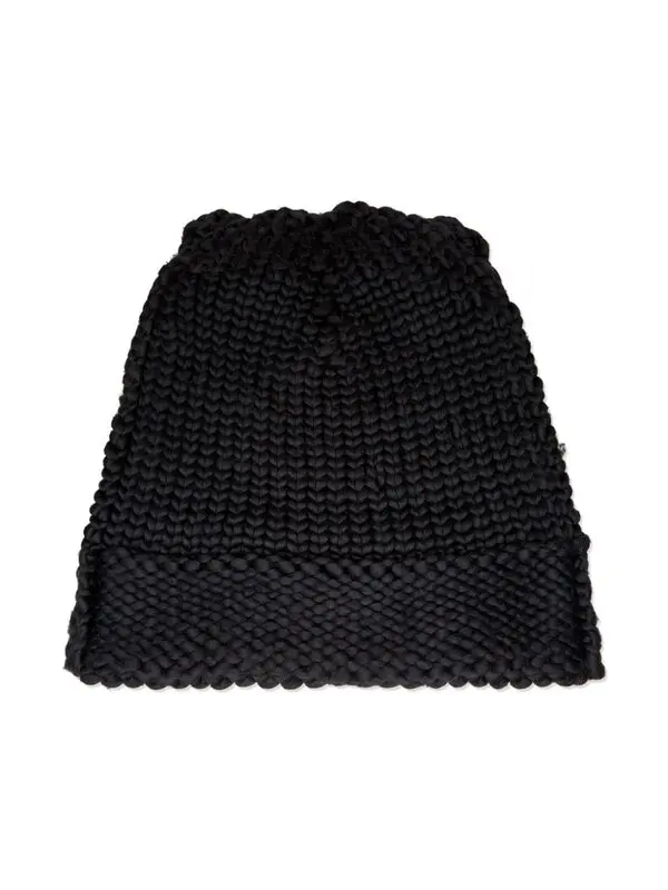 CHARLES JEFFREY LOVERBOY Cable-knit Ears Beanie - Black