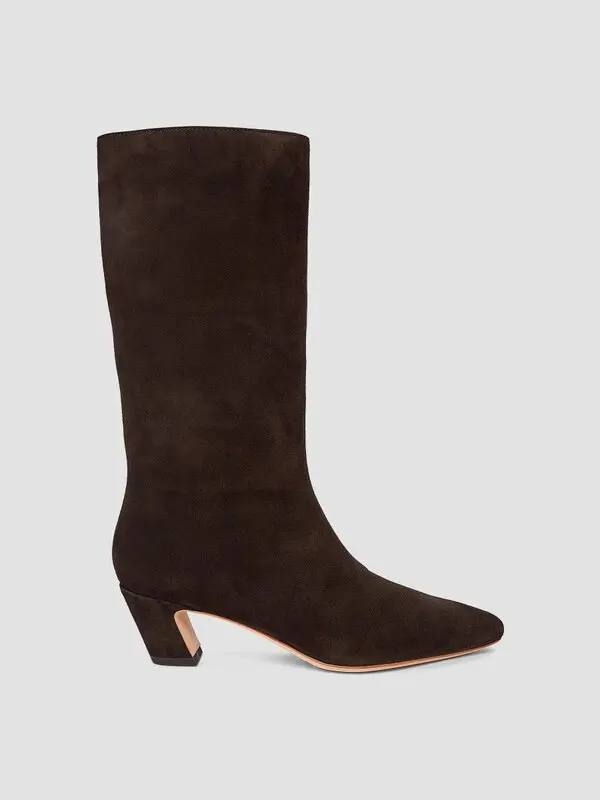 LOEFFLER RANDALL Cleo Suede Curved-heel Boots