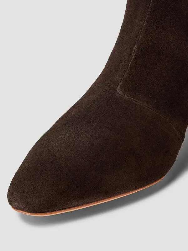 LOEFFLER RANDALL Cleo Suede Curved-heel Boots