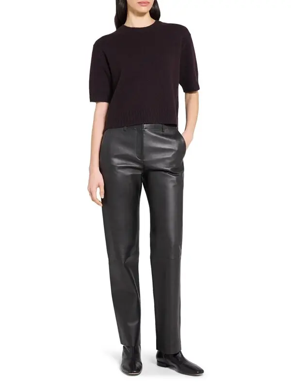 Theory Cashmere Knit Crop T-shirt