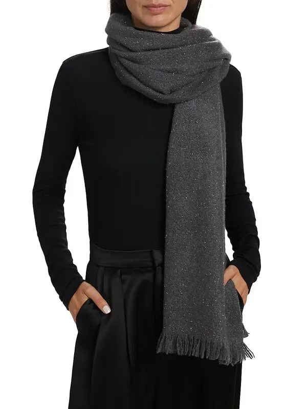 JANE CARR New Beginnings The Glaciale Cashmere-blend Scarf - Iron