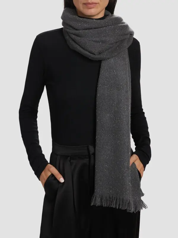 JANE CARR New Beginnings The Glaciale Cashmere-blend Scarf - Iron