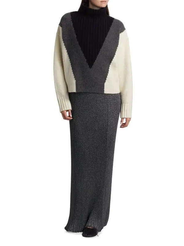 Proenza Schouler Alma Graphic Instrasia-knit Sweater
