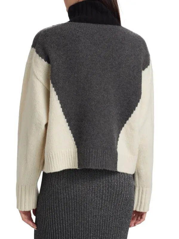 Proenza Schouler Alma Graphic Instrasia-knit Sweater