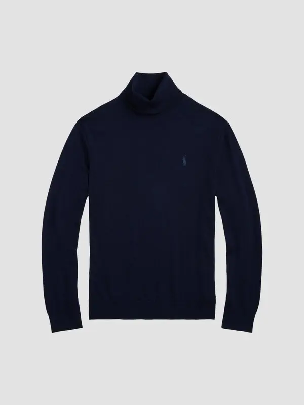 Polo Ralph Lauren Wool Turtleneck Sweater - Hunter Navy