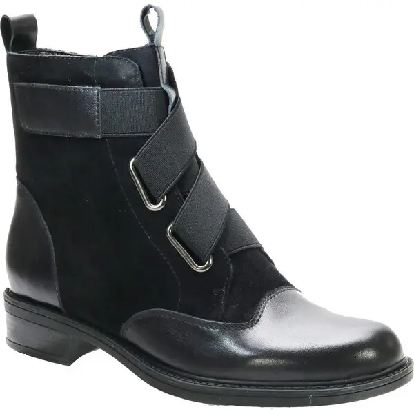 DAVID TATE Club Water-resistant Bootie - Black/ Black Combo
