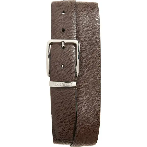 Canali Reversible Leather Belt - Brown