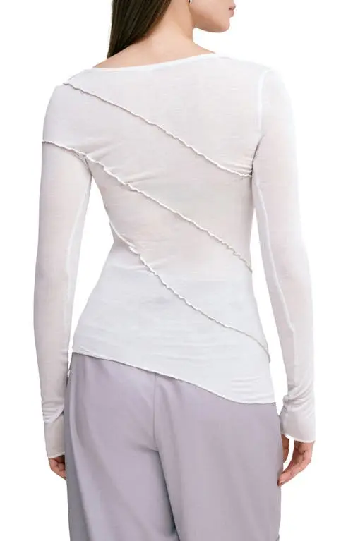 MARCELLA Melody Ruffle Seam Top - Mist