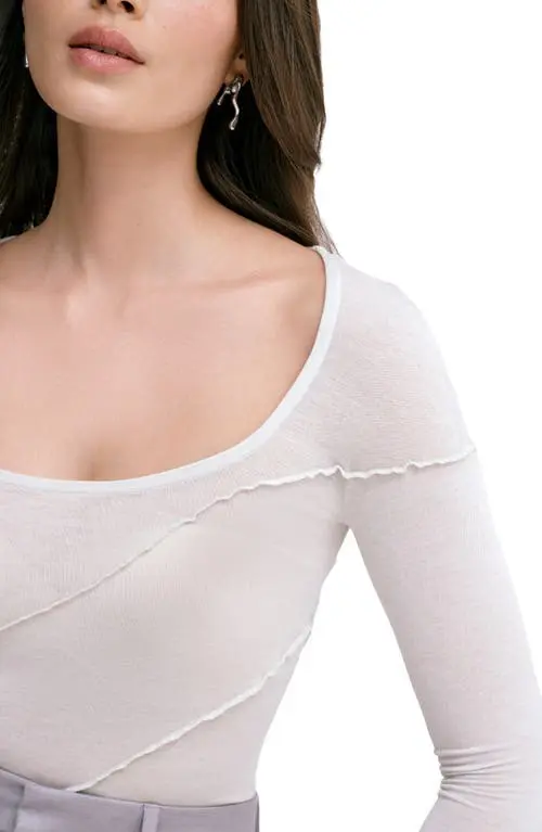 MARCELLA Melody Ruffle Seam Top - Mist